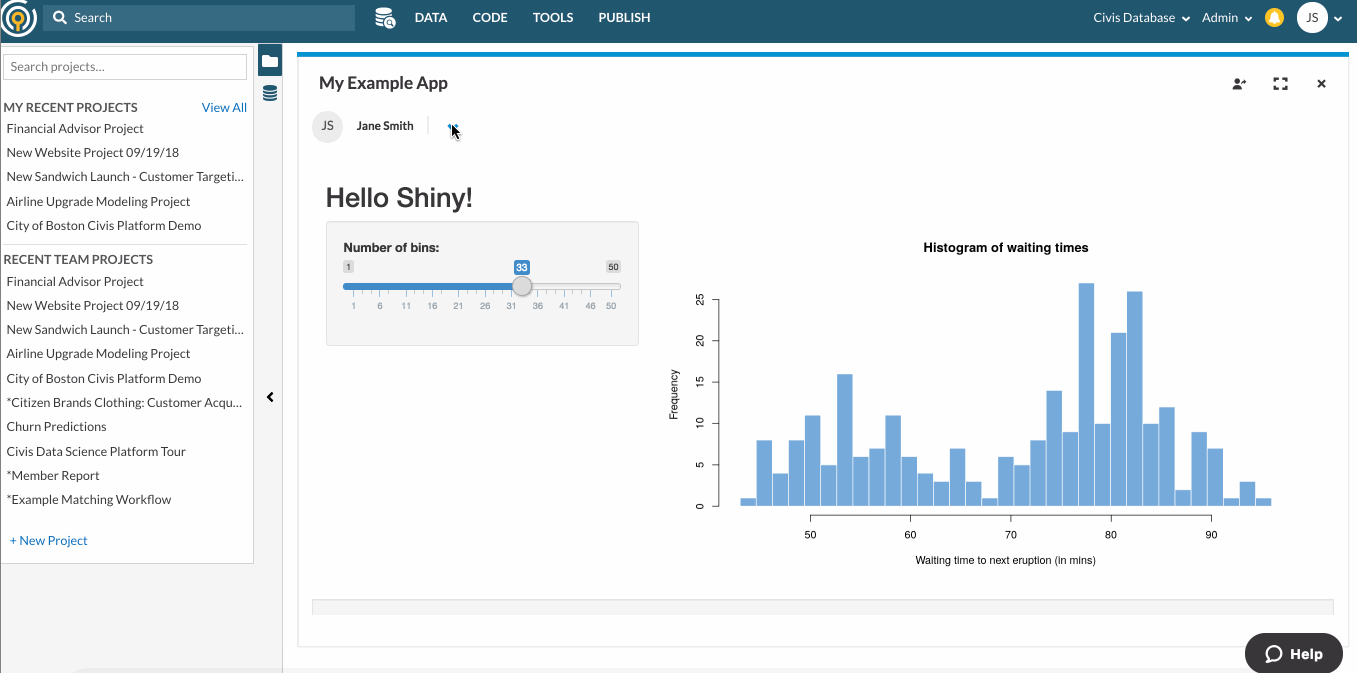 Shiny App Deployments – Civis Analytics