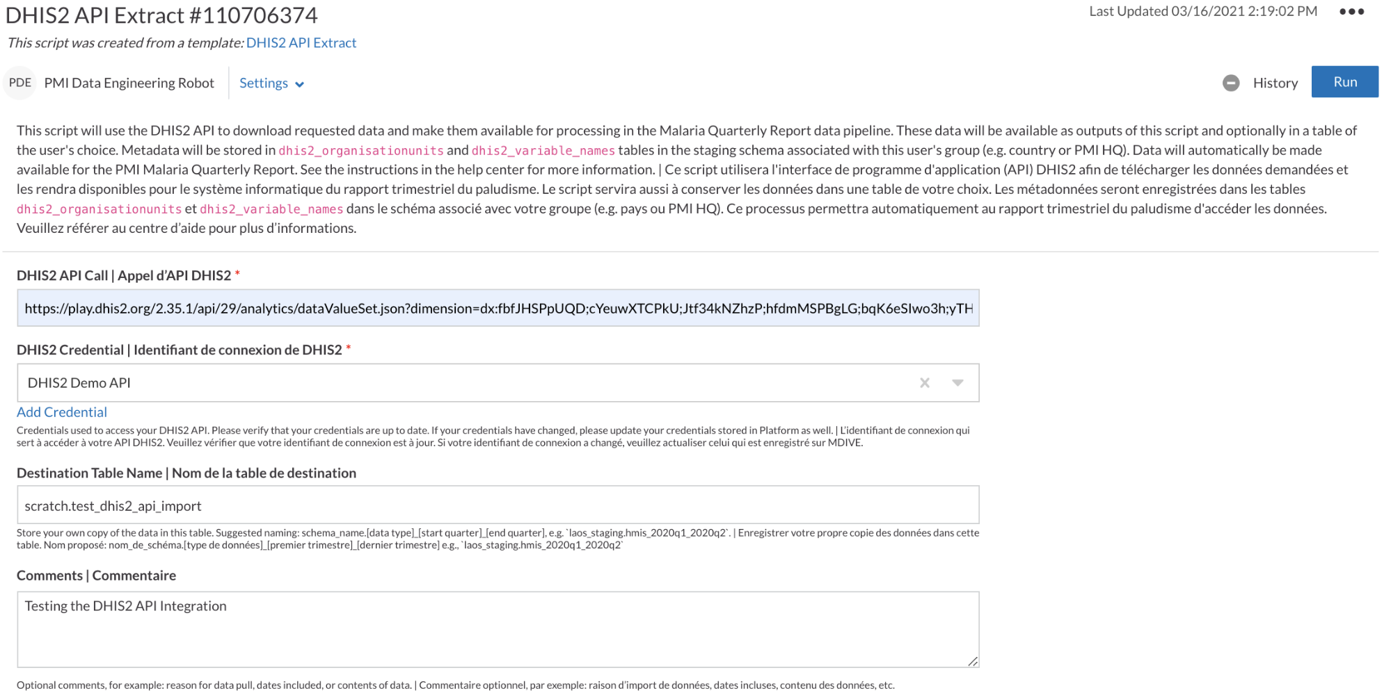 DHIS2 Integration with M-DIVE (April 2021) – Civis Analytics