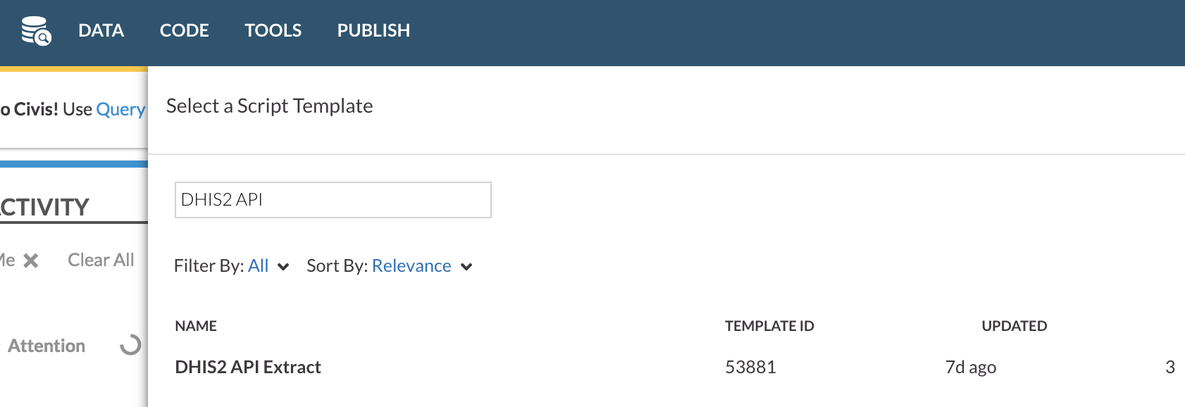 DHIS2 Integration with M-DIVE (April 2021) – Civis Analytics